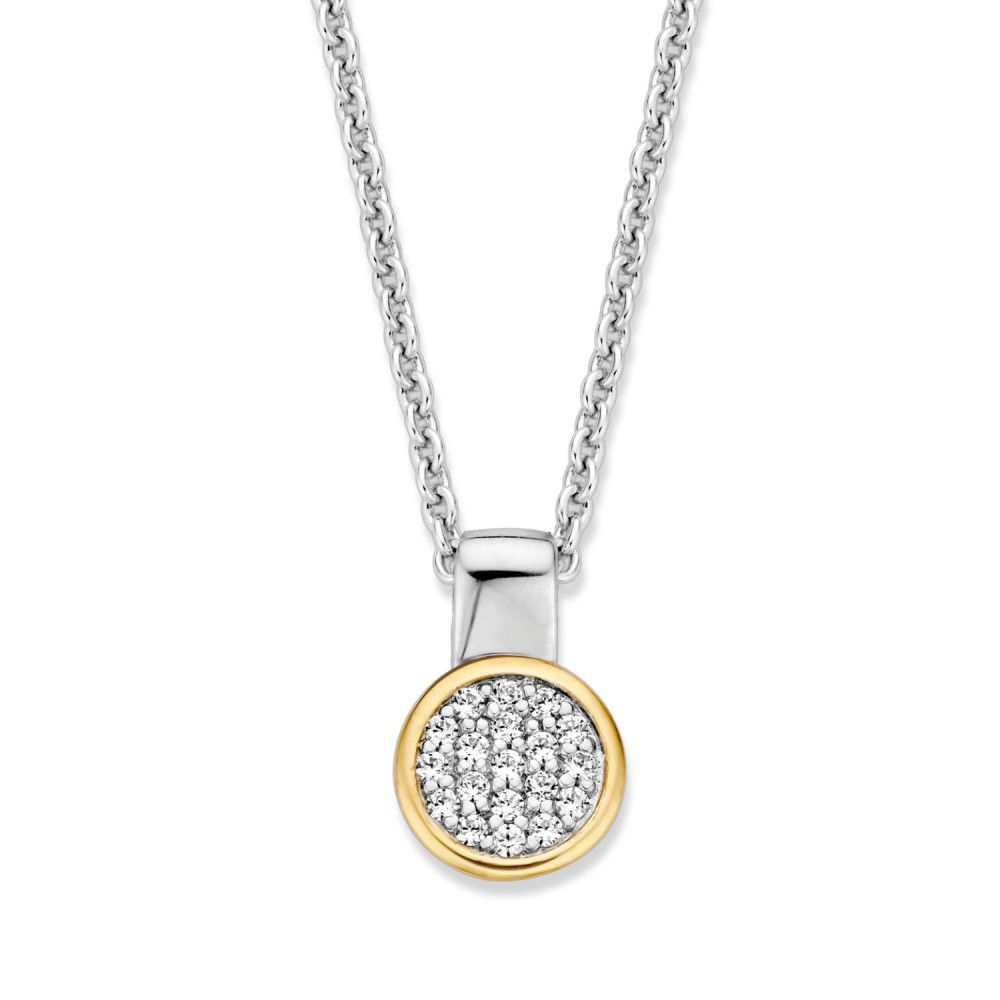 Hanger Zilver goud Zirkonia Excellent Jewelry Hanger Zilver goud Zirkonia Excellent Jewelry