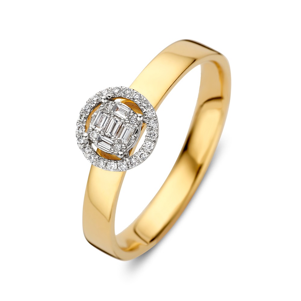 Ring geelgoud briljant 0.17 crt. | Excellent Jewelry